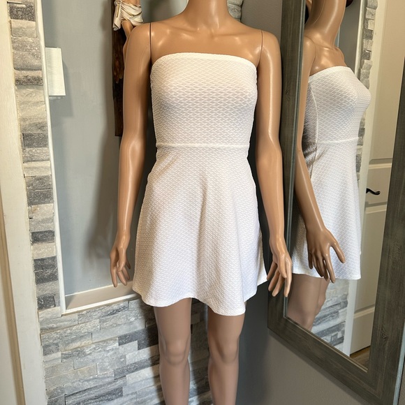 Divided | Dresses | Strapless White Mini Dress | Poshmark